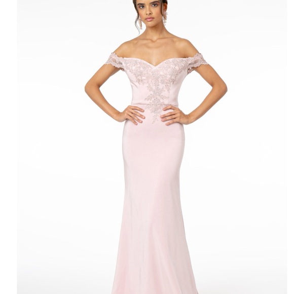 GLS Collective | Dresses | Elegant Offshoulder Pink Dress | Poshmark